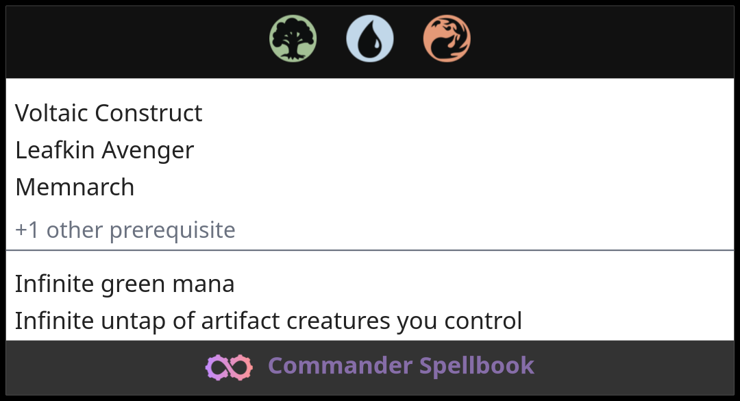 Voltaic Construct | Leafkin Avenger | Memnarch