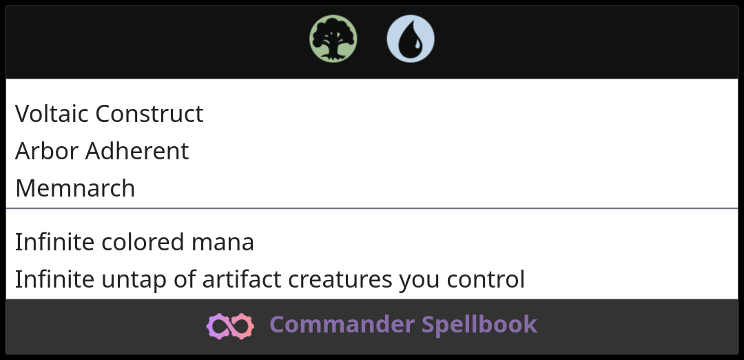 Voltaic Construct | Arbor Adherent | Memnarch