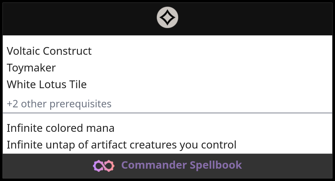 Voltaic Construct | Toymaker | White Lotus Tile