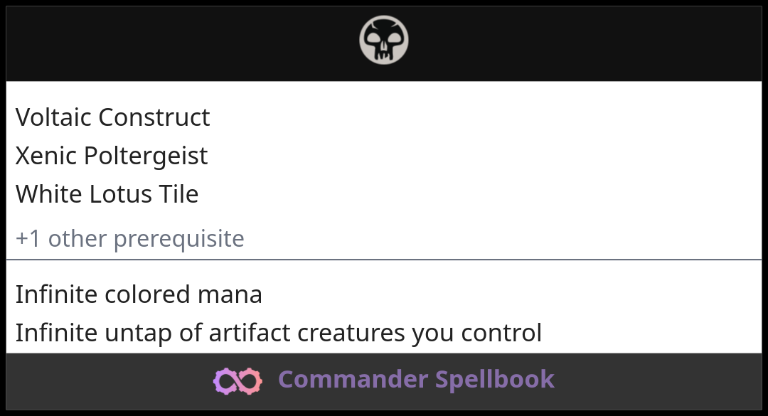 Voltaic Construct | Xenic Poltergeist | White Lotus Tile