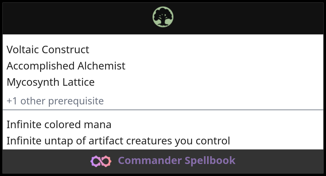 Voltaic Construct | Accomplished Alchemist | Mycosynth Lattice