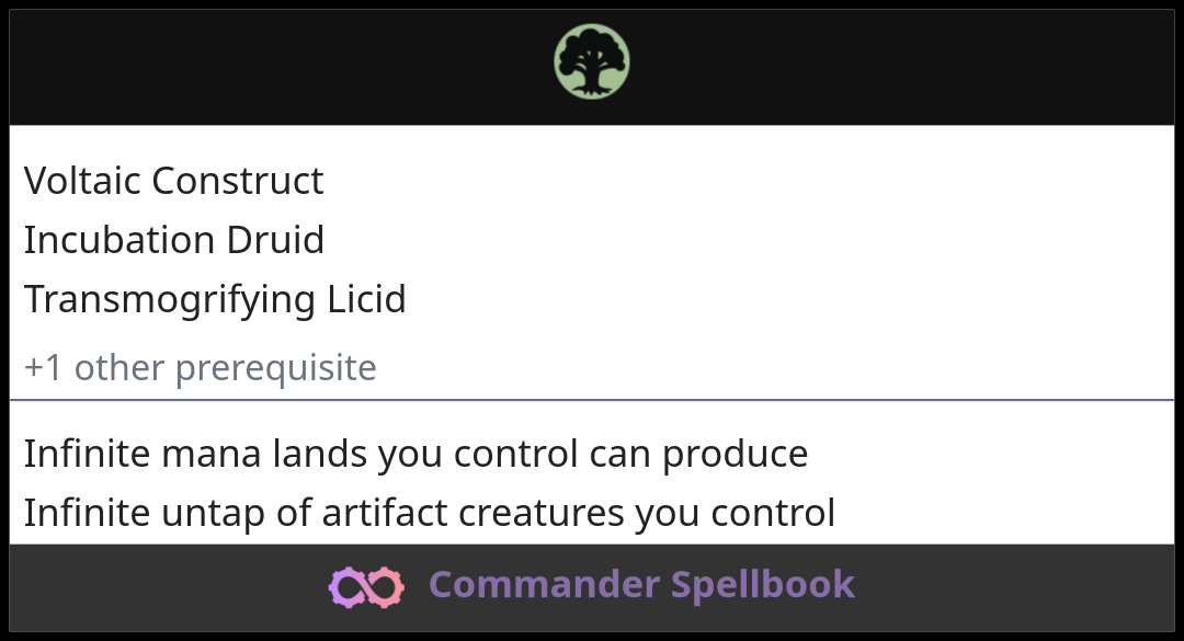 Voltaic Construct | Incubation Druid | Transmogrifying Licid