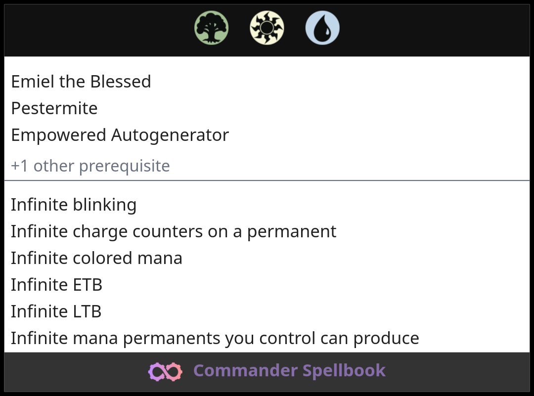 Emiel the Blessed | Pestermite | Empowered Autogenerator