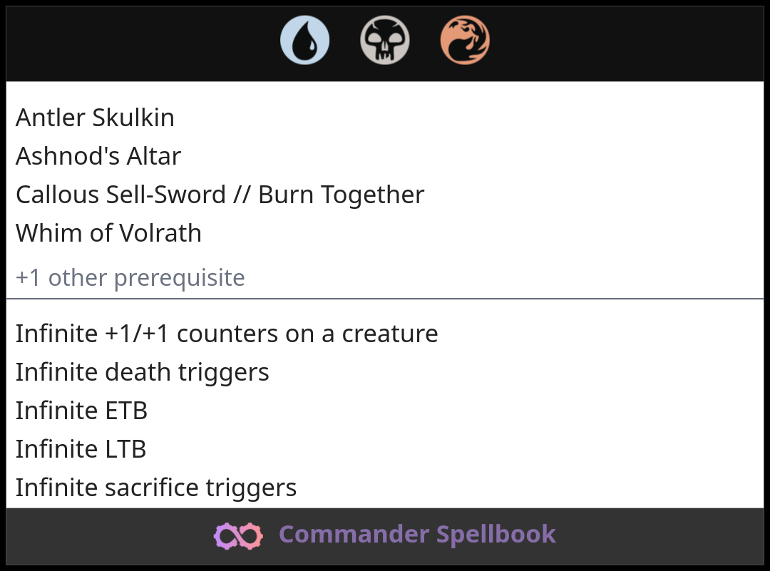 Antler Skulkin | Ashnod's Altar | Callous Sell-Sword // Burn Together ...