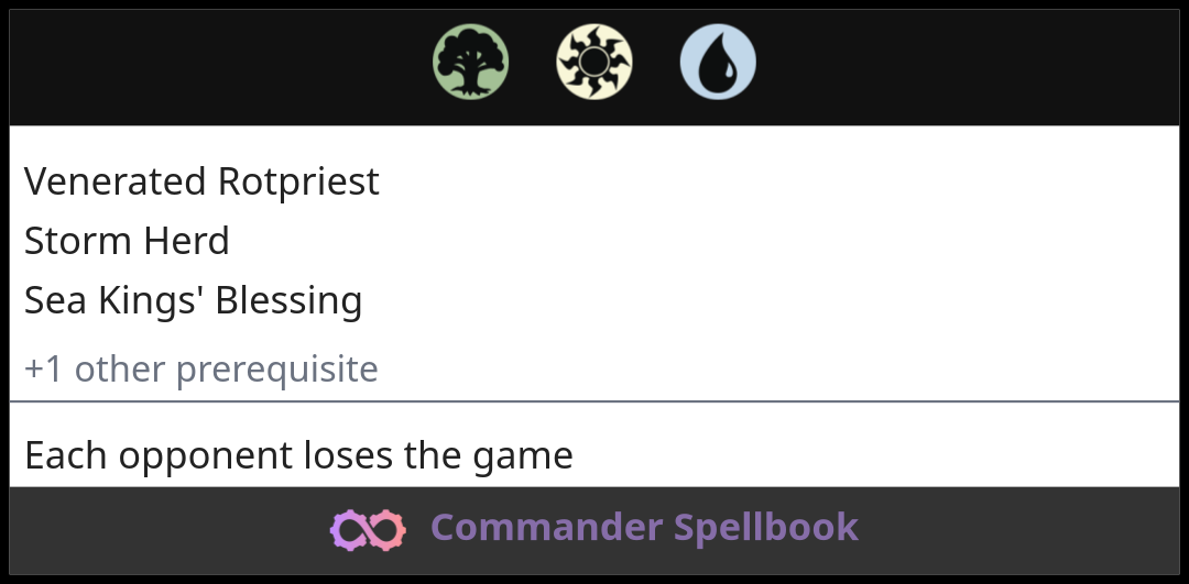 Venerated Rotpriest | Storm Herd | Sea Kings' Blessing