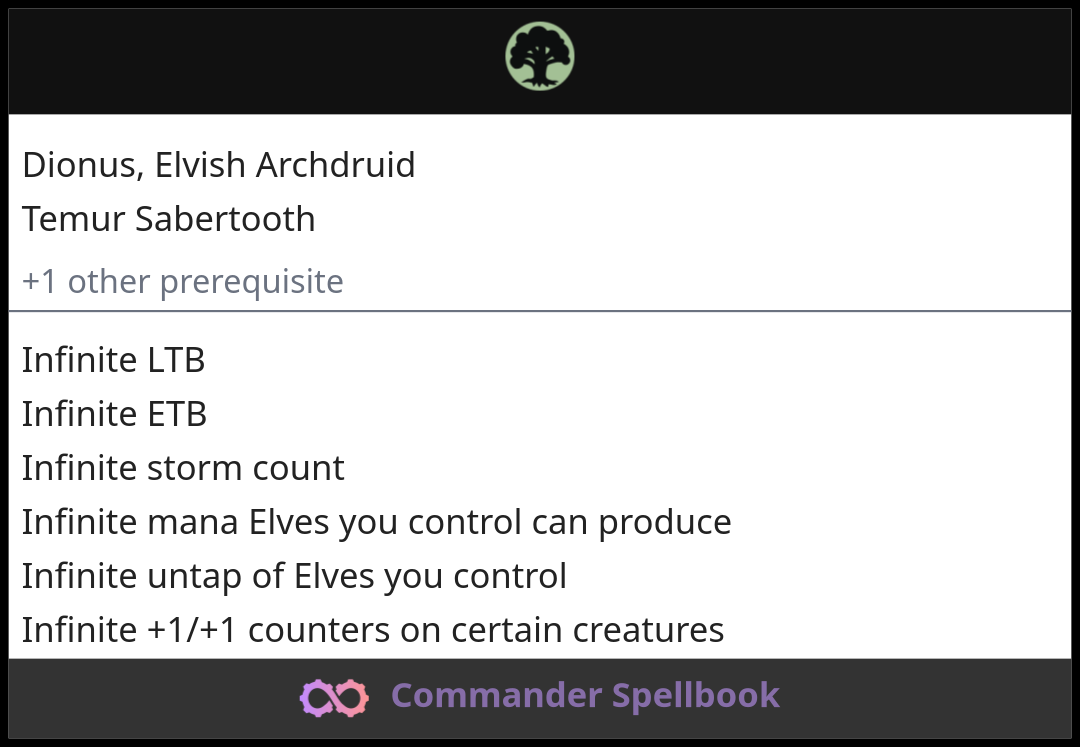 Dionus, Elvish Archdruid | Temur Sabertooth
