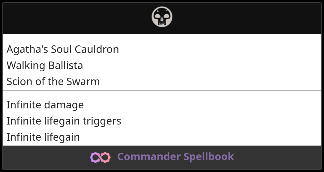 Agatha's Soul Cauldron | Walking Ballista | Scion of the Swarm