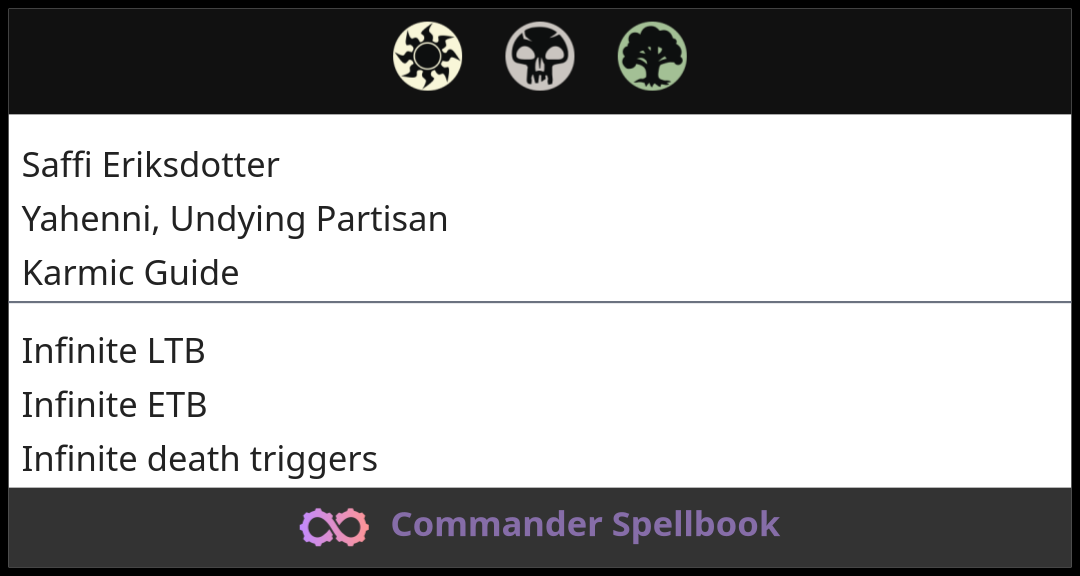 Saffi Eriksdotter | Yahenni, Undying Partisan | Karmic Guide