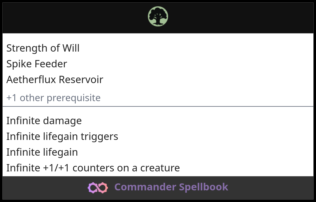 Strength of Will | Spike Feeder | Aetherflux Reservoir