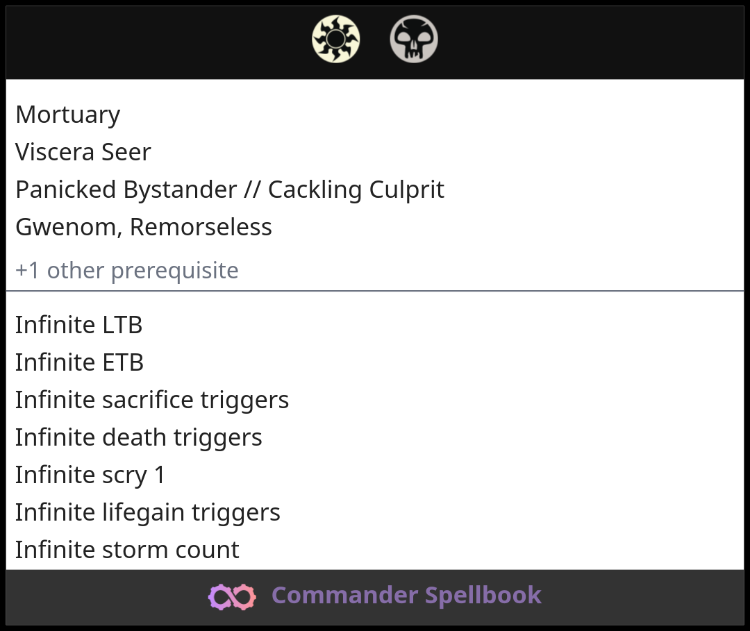 Mortuary | Viscera Seer | Panicked Bystander // Cackling Culprit (and ...