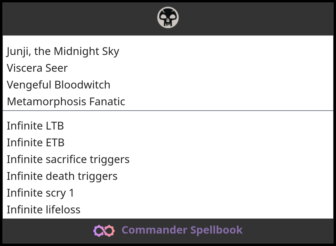Junji, the Midnight Sky | Viscera Seer | Vengeful Bloodwitch (and one ...