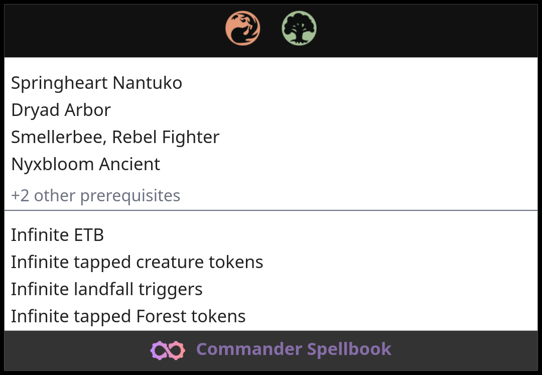 Springheart Nantuko | Dryad Arbor | Smellerbee, Rebel Fighter (and one ...