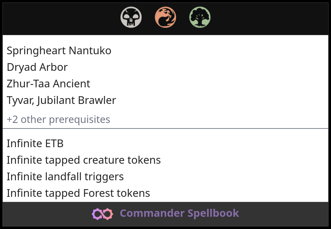 Springheart Nantuko | Dryad Arbor | Tyvar, Jubilant Brawler (and one ...