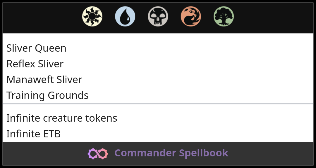 Sliver Queen | Reflex Sliver | Manaweft Sliver (and one other card)