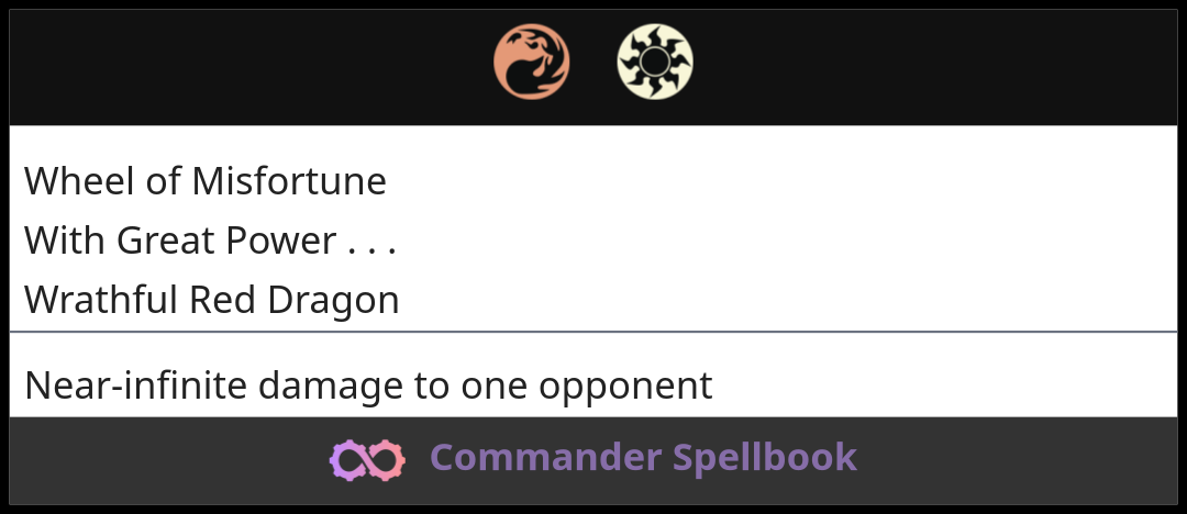 Wheel of Misfortune | With Great Power . . . | Wrathful Red Dragon
