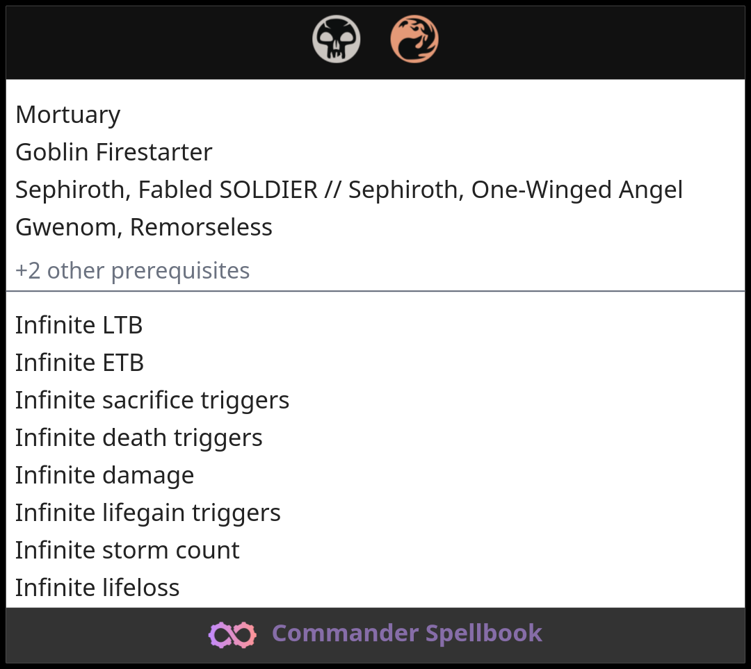 Mortuary | Goblin Firestarter | Sephiroth, Fabled SOLDIER // Sephiroth ...