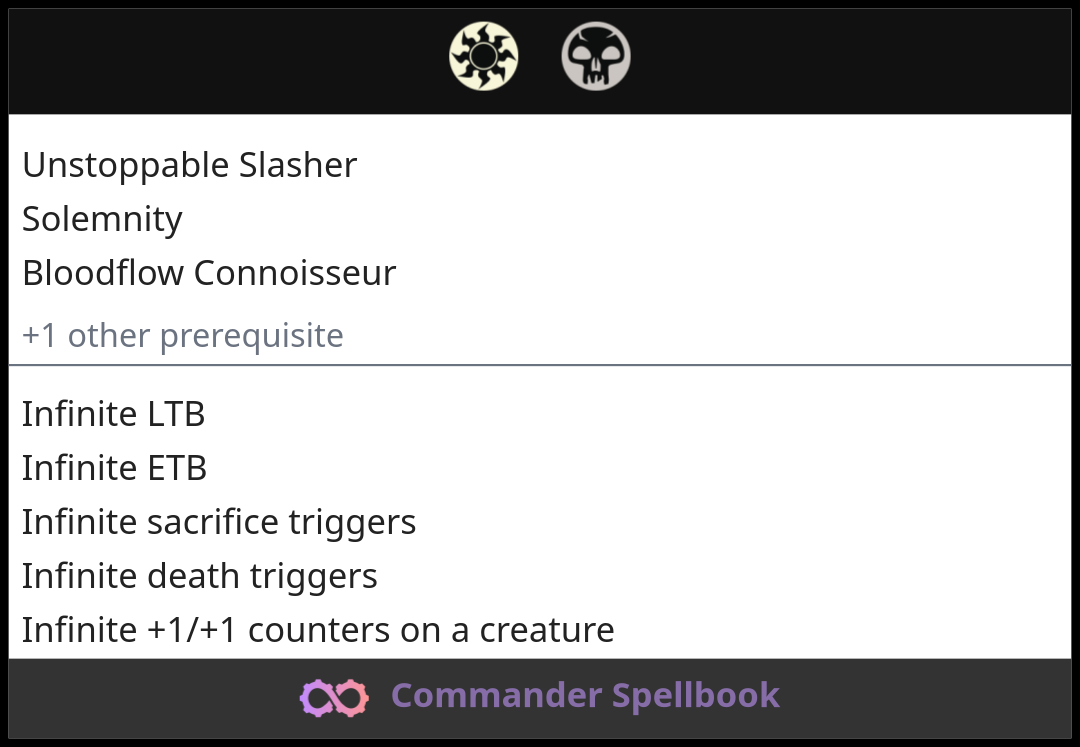Unstoppable Slasher | Solemnity | Bloodflow Connoisseur