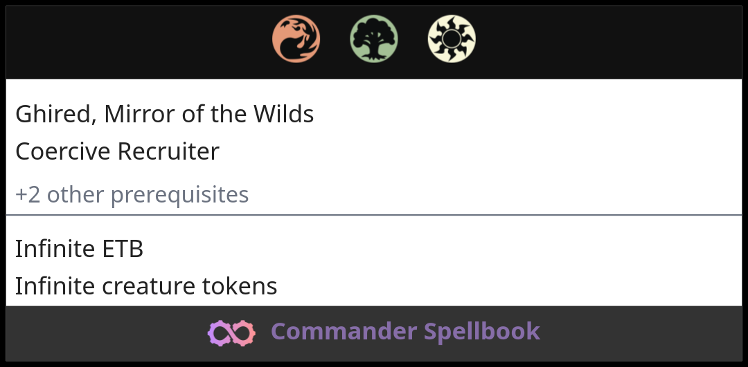 Ghired, Mirror of the Wilds | Coercive Recruiter
