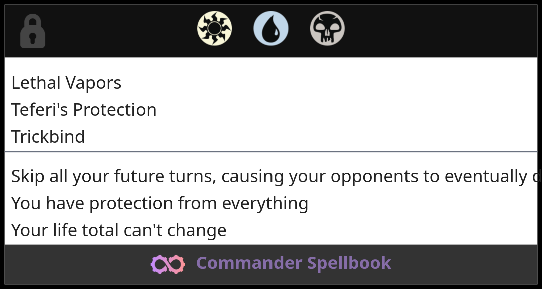 Lethal Vapors | Teferi's Protection | Trickbind