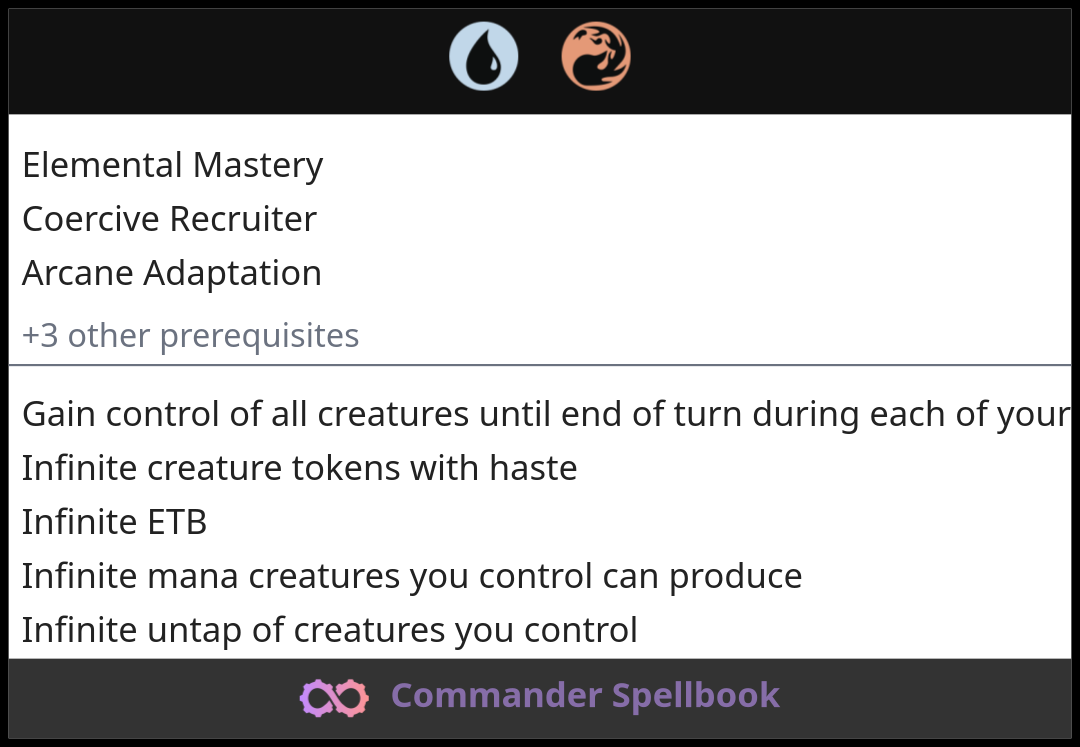 Elemental Mastery | Coercive Recruiter | Arcane Adaptation