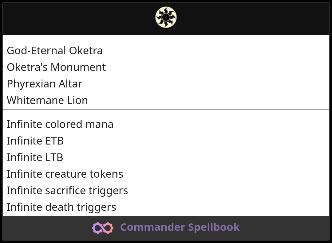 God-Eternal Oketra | Oketra's Monument | Phyrexian Altar (and one other ...