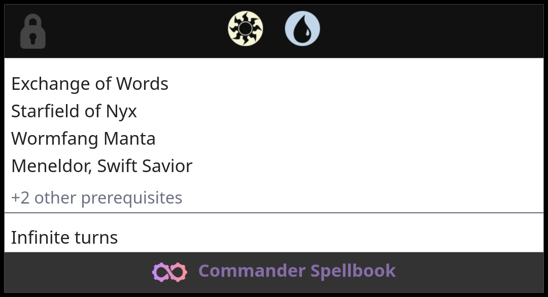 Exchange of Words | Starfield of Nyx | Wormfang Manta (and one other card)