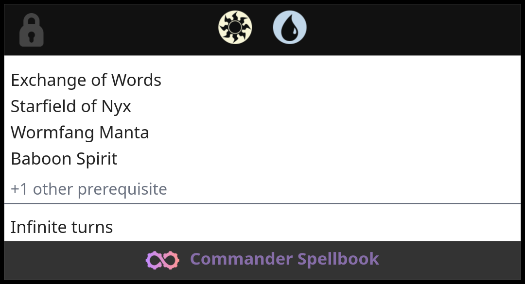 Exchange of Words | Starfield of Nyx | Wormfang Manta (and one other card)