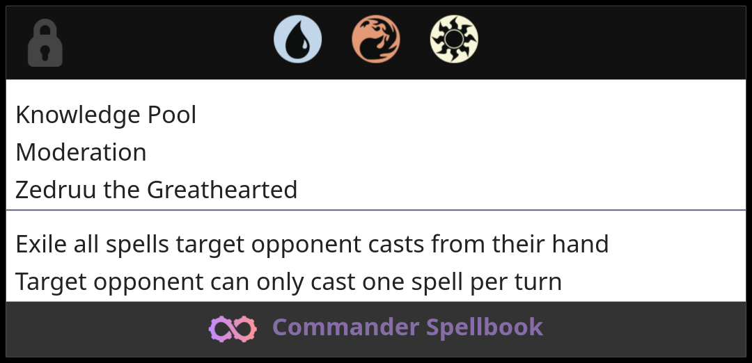 Knowledge Pool | Moderation | Zedruu the Greathearted