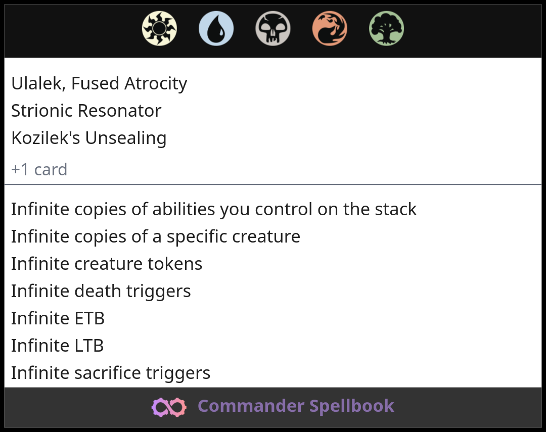 Ulalek, Fused Atrocity | Strionic Resonator | Kozilek's Unsealing (and ...