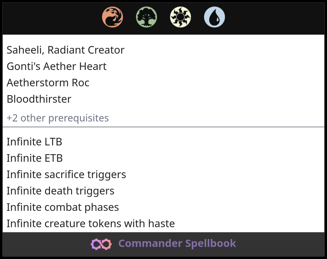 Saheeli, Radiant Creator | Gonti's Aether Heart | Aetherstorm Roc (and ...