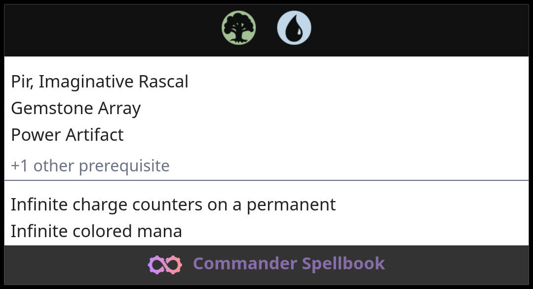 Pir, Imaginative Rascal | Gemstone Array | Power Artifact
