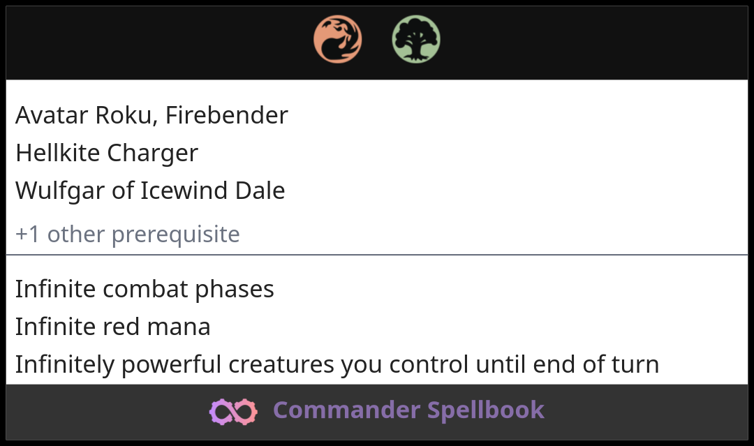 Avatar Roku, Firebender | Hellkite Charger | Wulfgar of Icewind Dale