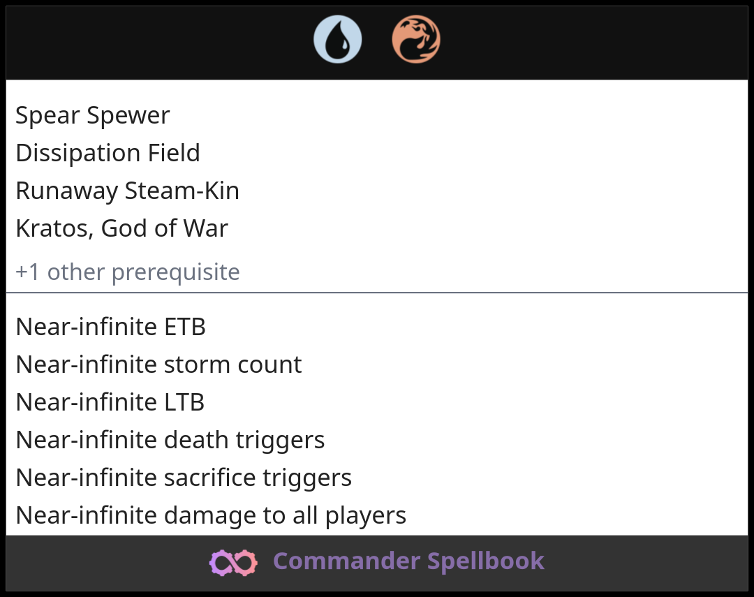 Spear Spewer | Dissipation Field | Runaway Steam-Kin (and one other card)