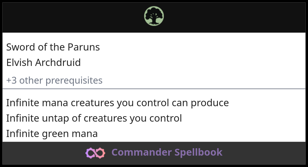 Sword of the Paruns | Elvish Archdruid