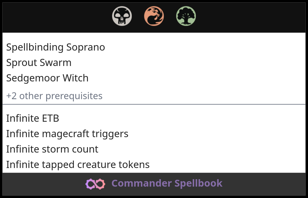 Spellbinding Soprano | Sprout Swarm | Sedgemoor Witch