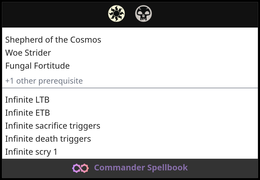 Shepherd of the Cosmos | Woe Strider | Fungal Fortitude