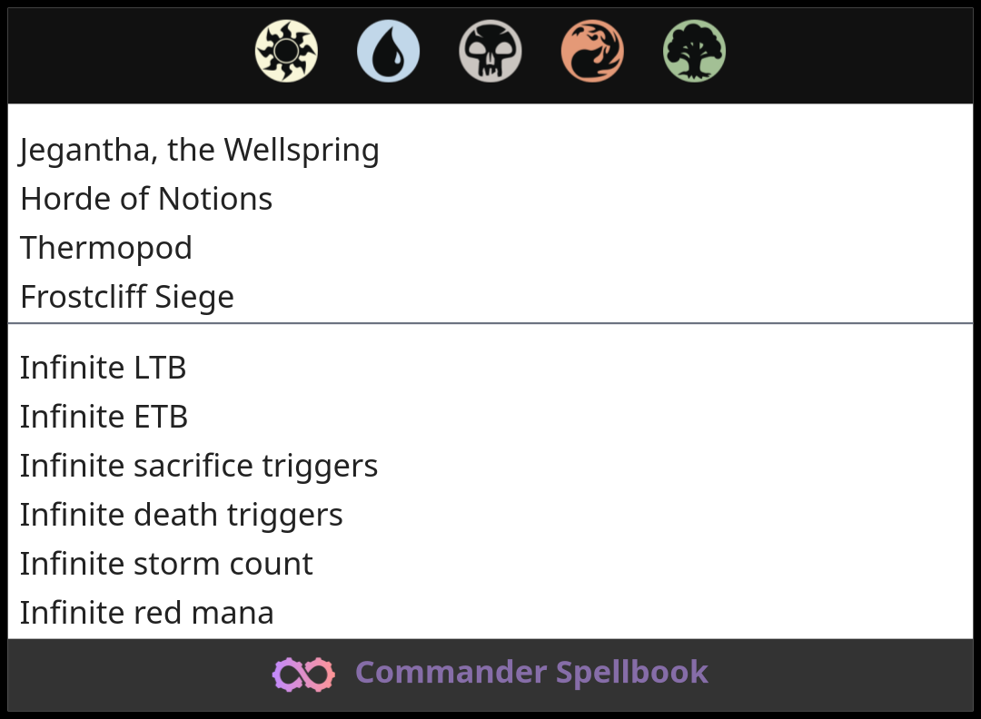 Jegantha, the Wellspring | Horde of Notions | Thermopod (and one other ...