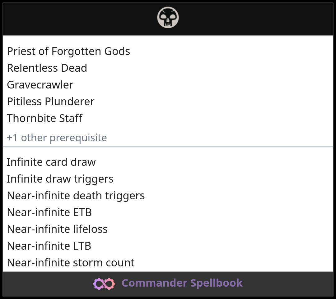 Priest of Forgotten Gods | Relentless Dead | Gravecrawler (and two ...