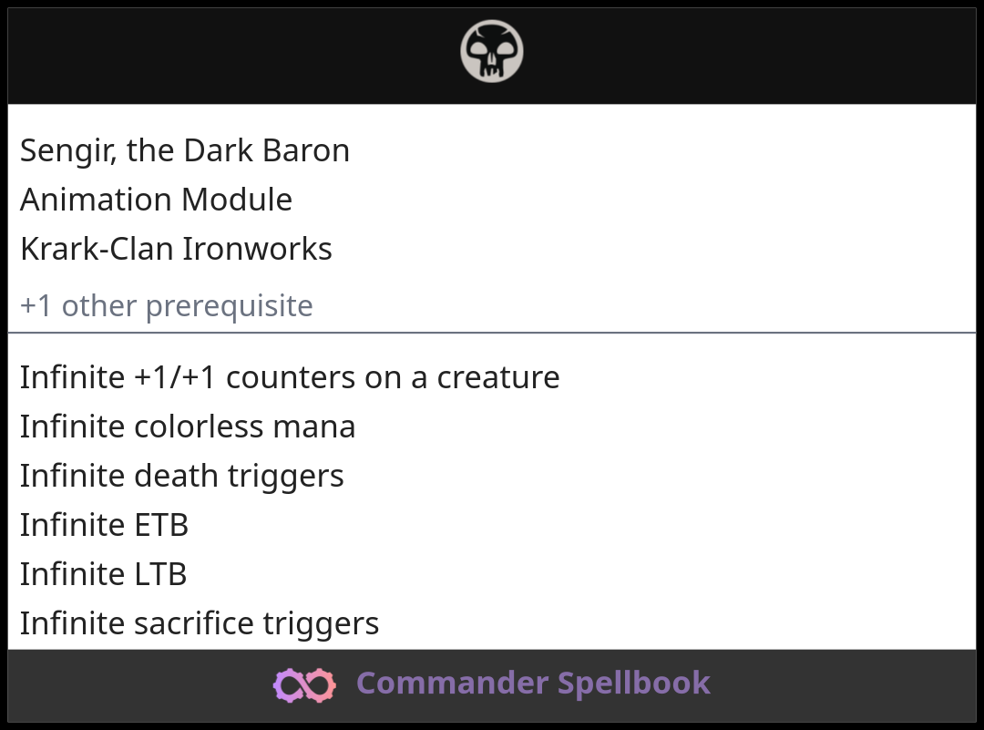 Sengir, the Dark Baron | Animation Module | Krark-Clan Ironworks