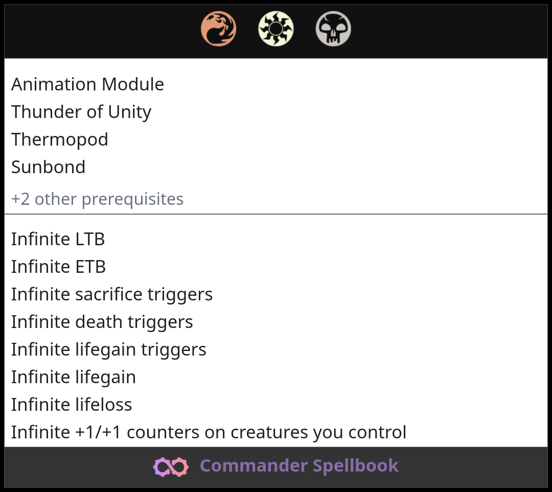 Animation Module | Thunder of Unity | Thermopod (and one other card)