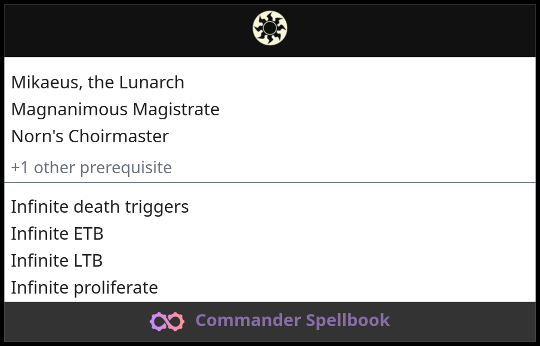 Mikaeus, the Lunarch | Magnanimous Magistrate | Norn's Choirmaster