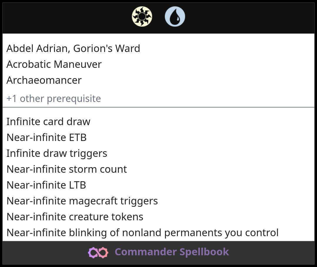 Abdel Adrian, Gorion's Ward | Acrobatic Maneuver | Archaeomancer