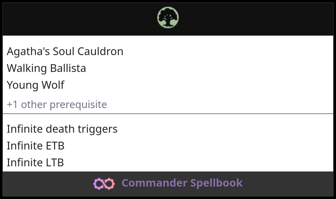 Agatha's Soul Cauldron | Walking Ballista | Young Wolf
