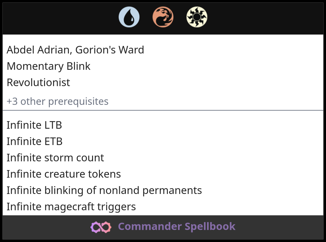 Abdel Adrian, Gorion's Ward | Momentary Blink | Revolutionist