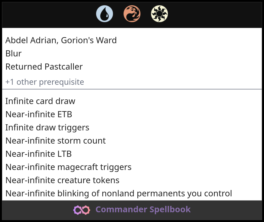 Abdel Adrian, Gorion's Ward | Blur | Returned Pastcaller