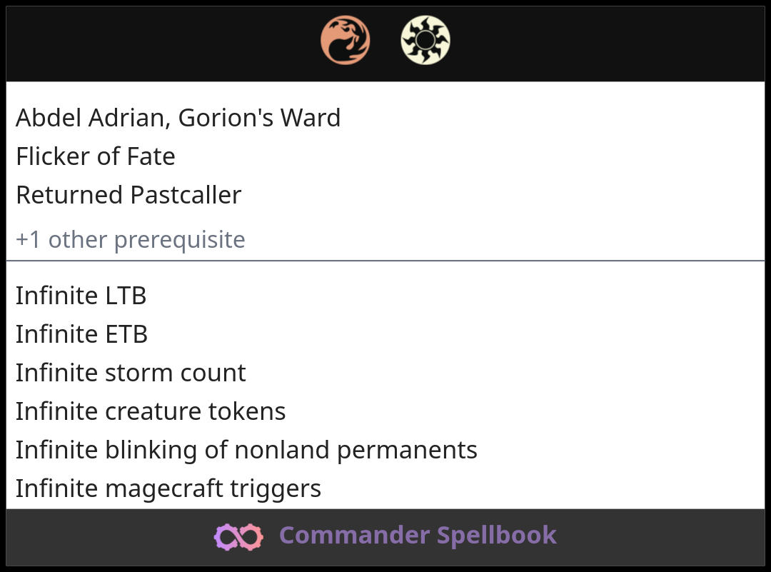 Abdel Adrian, Gorion's Ward | Flicker of Fate | Returned Pastcaller