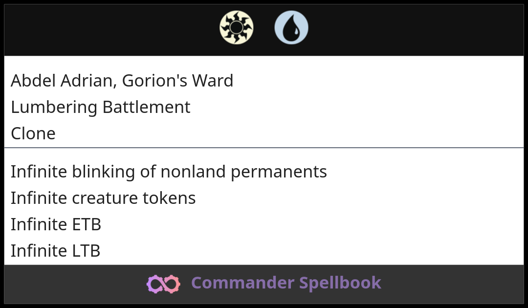 Abdel Adrian, Gorion's Ward | Lumbering Battlement | Clone