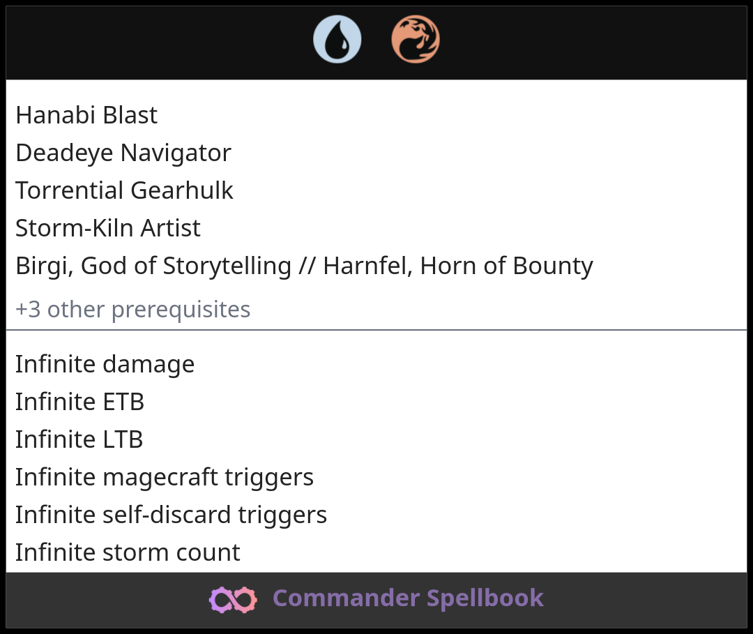 Hanabi Blast | Deadeye Navigator | Torrential Gearhulk (and two other ...