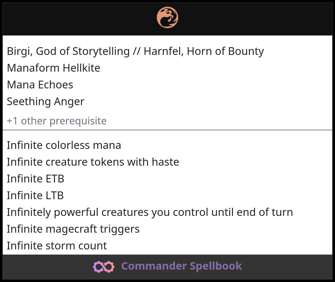 Birgi, God of Storytelling // Harnfel, Horn of Bounty | Manaform ...