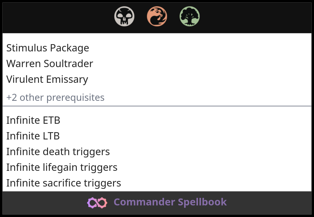 Stimulus Package | Warren Soultrader | Virulent Emissary